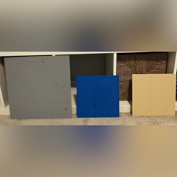 Toys | Large Graysmall Blue And Tan Building Base Plates For Legos ...